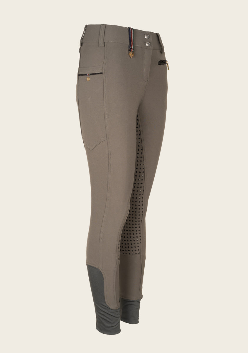 Inspire Full Seat High Waist Dusky Green Bamboo Breeches – Espoir ...
